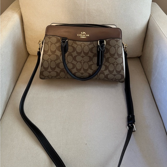 Coach | Bags | Coach Darcie Carryall Bag Colorblock Signature Canvas ...